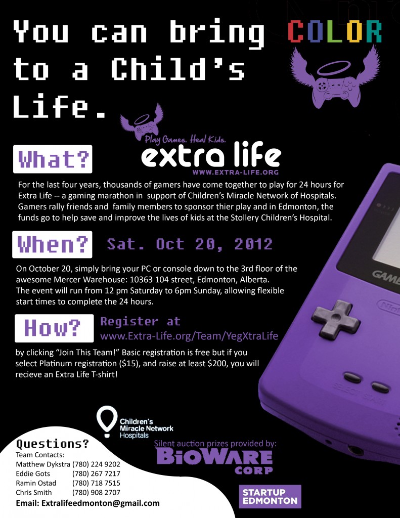 BioWare & Extra Life. Play Games. Heal Kids. – BioWare Blog