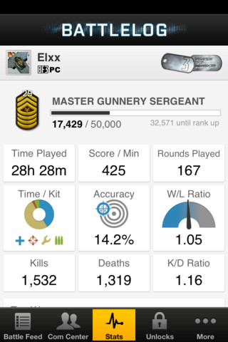 Battlelog iPhone App Info