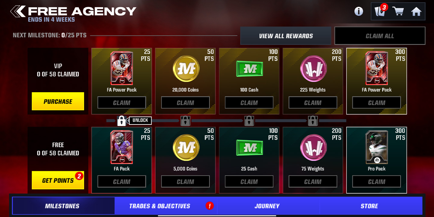 VIP Field Pass | Madden Mobile Web Store